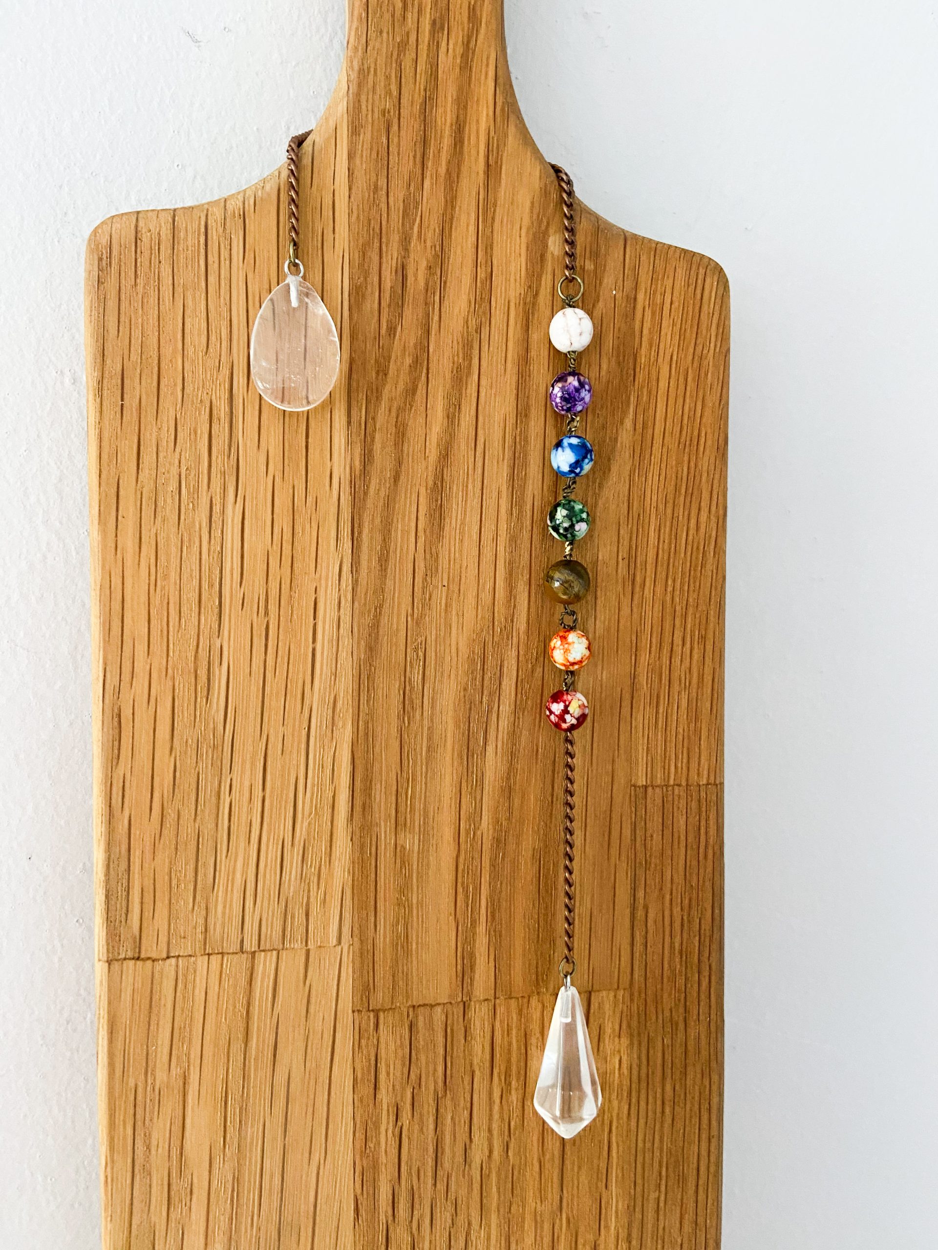 Clear Quartz Dowsing Pendulum - Dragonfly Dreams